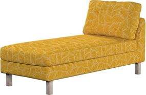 Potah na šezlong IKEA Karlstad samostatný, krátký barva žlutá látka pletený vzor, vzorované