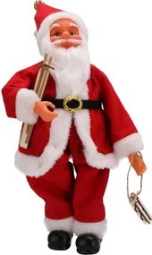 Vánoční dekorace Santa Claus bílá / červená 40 cm