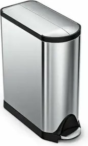 Simplehuman Pedálový odpadkový koš  – 45 l / butterfly víko / kartáčov