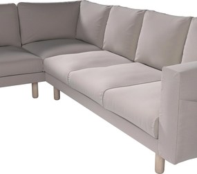 Potah na pohovku IKEA Norsborg rohová 5-místná barva béžová látka sametová