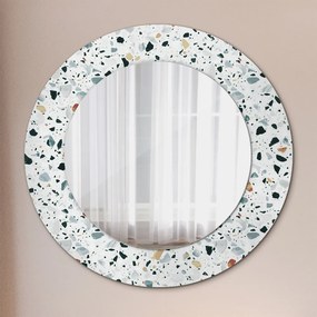 Kulaté zrcadlo s dekorem Přírodní kámen fi 50 cm