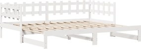 Válenda s přistýlkou a zásuvkami bez matrace bílá 90x200 cm 3302252