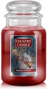 Kringle Express – Country Candle – velká vonná svíčka se 2 knoty