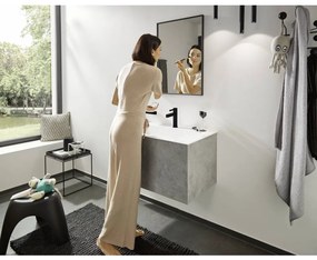 Hansgrohe Finoris - Umyvadlová baterie stojánková s odt.garniturou ComfortZone 110, černá matná 76020670