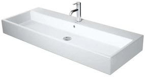 Duravit Vero Air - Umyvadlo 120x47 cm, s přepadem, otvor pro baterii, WonderGliss, bílá 23501200001