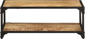Konferenční stolek 90 x 45 x 35 cm masivní hrubý mangovník 328265