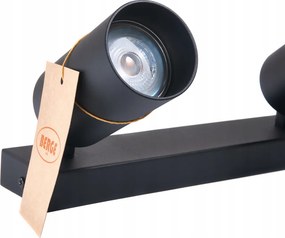 BERGE Kolejnicová lampa GU10 VIKI-L 10 - černá