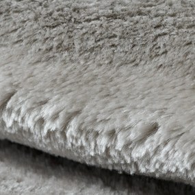 Dywany Łuszczów, Kusový koberec Visco Rabbit Silver 3 kruh, 120x120 (průměr) kruh, šedá, dětský pokoj
