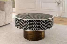 Designový konferenční stolek Xinavane 60 cm černo-bílý