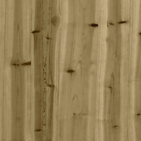 vidaXL Zahradní lavice gabionový design 203x31x42 cm masivní borovice [834334] Barva: tmavě hnědá