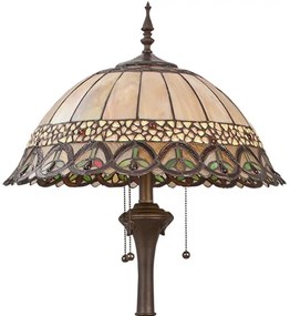 Stojací lampa Tiffany- Ø 50*165 cm 3x E27 / Max 60w – 50x165 cm