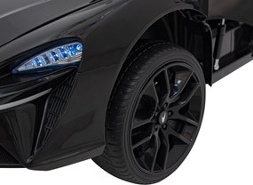 Ramiz Elektrické autíčko McLaren Artura pro děti černé + pohon 4x4 + dálkové ovládání + plynulý start + EVA kola + audio LED