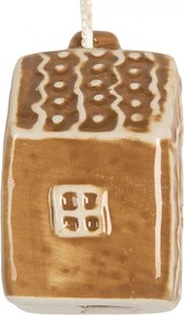Závěsná ozdoba perníková chaloupka Gingerbread Cott - 4*4*6 cm
