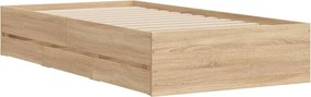 Rám postele se zásuvkami dub sonoma 75x190 cm kompozitní dřevo 3207331