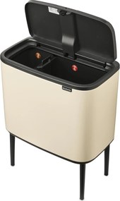 Odpadkový koš Bo Touch Bin 11 l + 23 l champagne