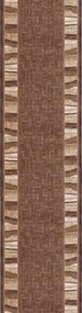 Associated Weavers, Protiskluzový běhoun na míru Linea 44, šíře 100 cm, hnědá, chodba / předsíň