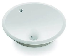 Bathco 0052 - Zápustné umyvadlo CERDENA pr. 38 cm porcelán/bílá