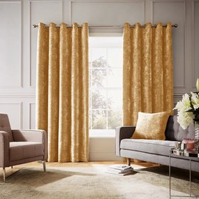 Žluté termo závěsy v sadě 2 ks z žinylky 168x229 cm Selene Luxury Chenille – Hyperion