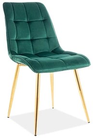 Glamour židle DALLAS Zelená