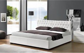 Postel s úložným prostorem, bílá, 160x200, DORLEN 2 NEW Kondela 0000242652