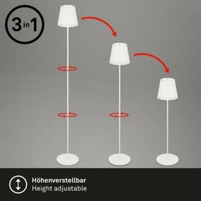 Briloner 1438016 - LED Stm. dotyková stojací lampa LED/3,5W/5V 3000K 130 cm bílá