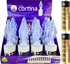 Led Náplň Do Svíčky Maria Figurka 17 CM Studená Bílá Na Baterie R6