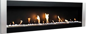 BIOFLAME biokrb Easy XL Open Nerez Vertical 140x40 cm