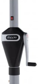 Naklápěcí slunečník s led osvětlením Doppler ACTIVE 3 m - antracit