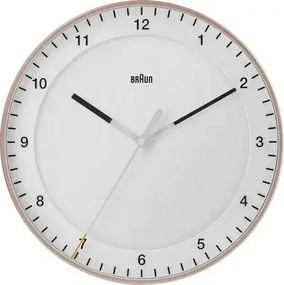 Braun BC17 růžová  bílá / Nástěnné hodiny / Analogové / DCF (Rádiem ří
