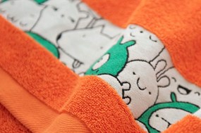 Bavlněný ručník Ufo - oranžová Velikost: ručníček 30 x 50