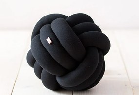 Woodnwool Polštářek uzel Ball, 32 cm Barva: černá