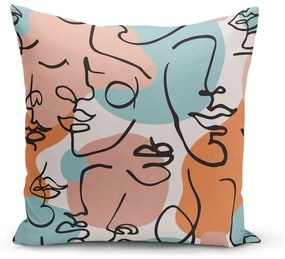 Sada 4 povlaků na polštáře Minimalist Cushion Covers Cesso, 45 x 45 cm