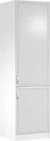 Tempo Kondela Vysoká skříň SICILIA D60ZL pro vestavnou lednici, pravá, bíla/sosna Andersen