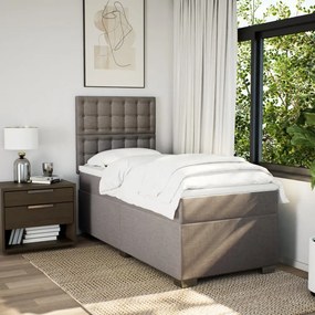 Box spring postel s matrací taupe 80x200 cm textil 3290333
