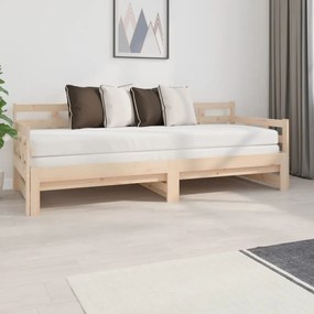 vidaXL Výsuvná postel masivní borovice 2x (80 x 200) cm [820378] Barva: Přírodní
