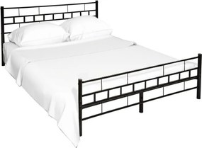 Postel, černá, 160x200, TAJGI Kondela 0000264381