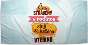 Sablio Ručník Čas strávený s rodinou - 70x140 cm