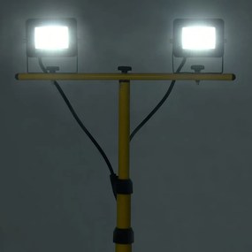 LED reflektor se stojanem 2 x 10 W studené bílé světlo 149658