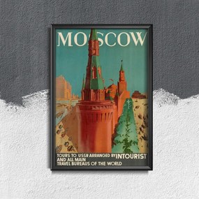 Dekorativní plakát Sovětská moskva
