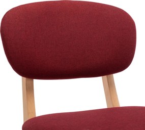 vidaXL Barové židle 2 ks textil [289375] Barva: vínová červená