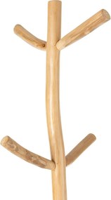 Dřevěný volně stojící věšák s 6-ti háčky Branches - 65*65*185 cm