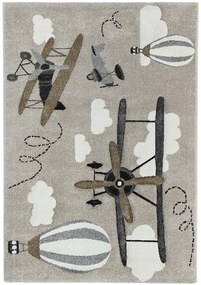 Koberce Breno Kusový koberec VEGAS KIDS 05/SBE, Béžová, Vícebarevné, 120 x 170 cm