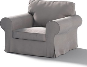 Potah na křeslo IKEA Ektorp barva šedá látka lesklé, sametová