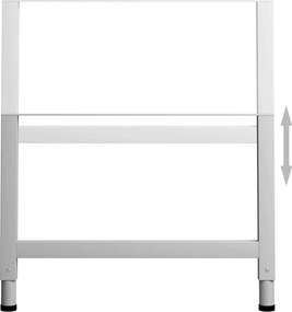 Nastavitelné rámy pracovního stolu 2 ks kov 85 x (69–95,5) cm 147934