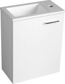 Aqualine Aqualine, Umyvadlo 40x22cm, litý mramor, bílá, LM420