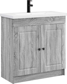 Sada koupelnového nábytku Šedý Sonoma 78,5 x 37,5 x 81 cm 3404140