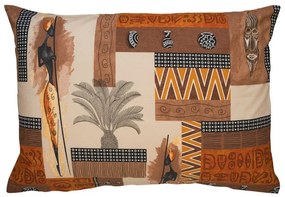 SCANquilt povlak KLASIK africa hnědooranžová 50 x 70 cm