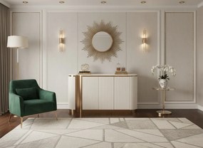 Komoda Stilig ST917 158 cm ecru/zlatá/mramor