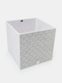 Sinsay - Skládací úložný box s rostlinným vzorem - šedá