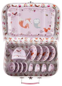 Dětský růžový piknikový kufřík Sass & Belle Woodland Friends